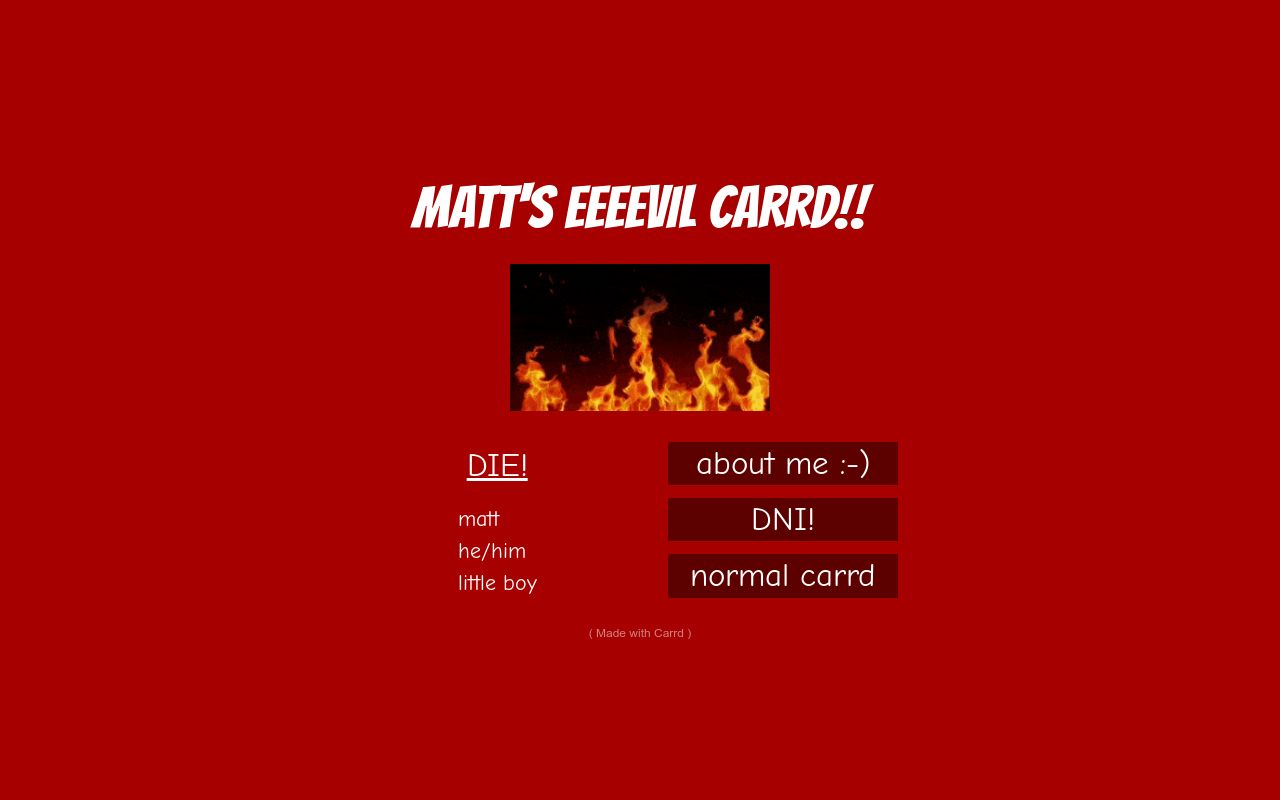 matty's carrd